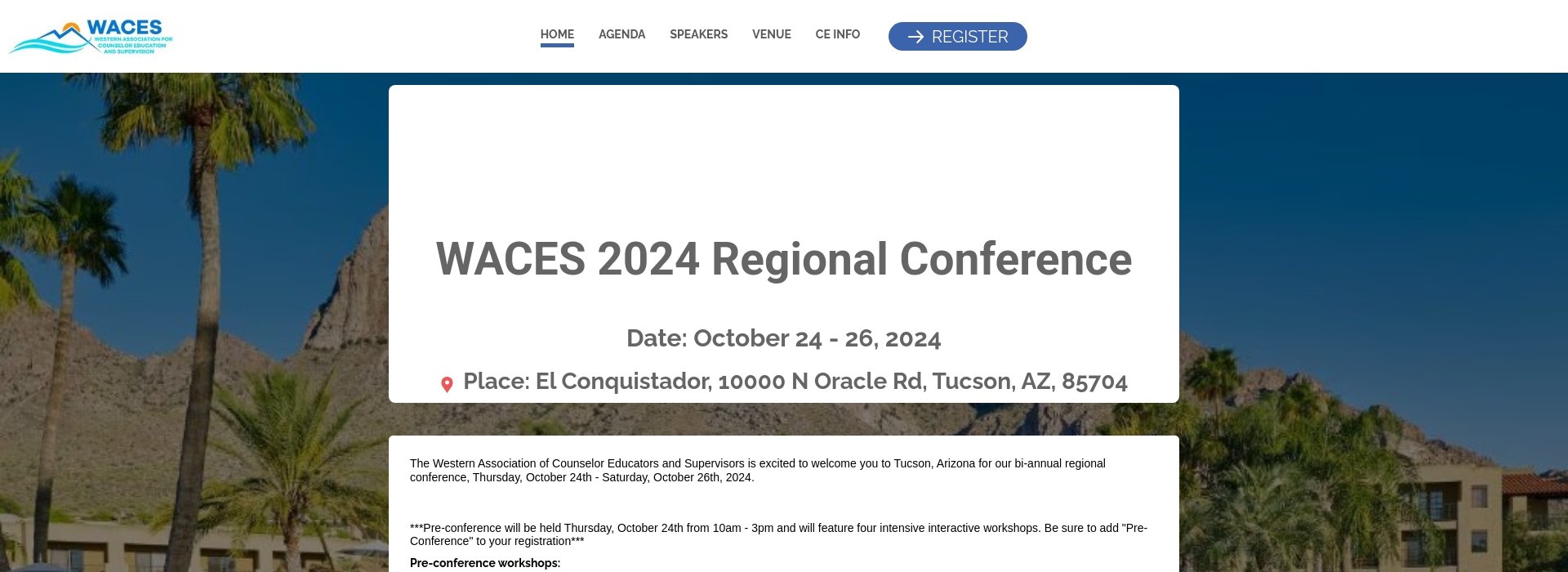 WACES 2024 Regional Conference